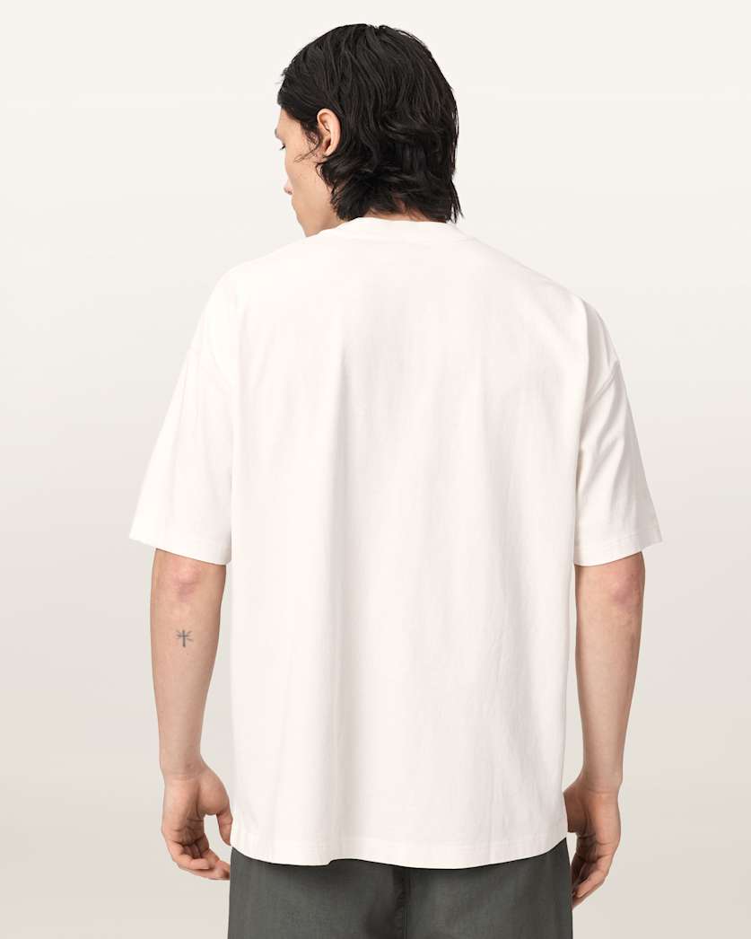 Troppo Short Sleeve Graphic Boxy T-Shirt Chalk White | ALLSAINTS